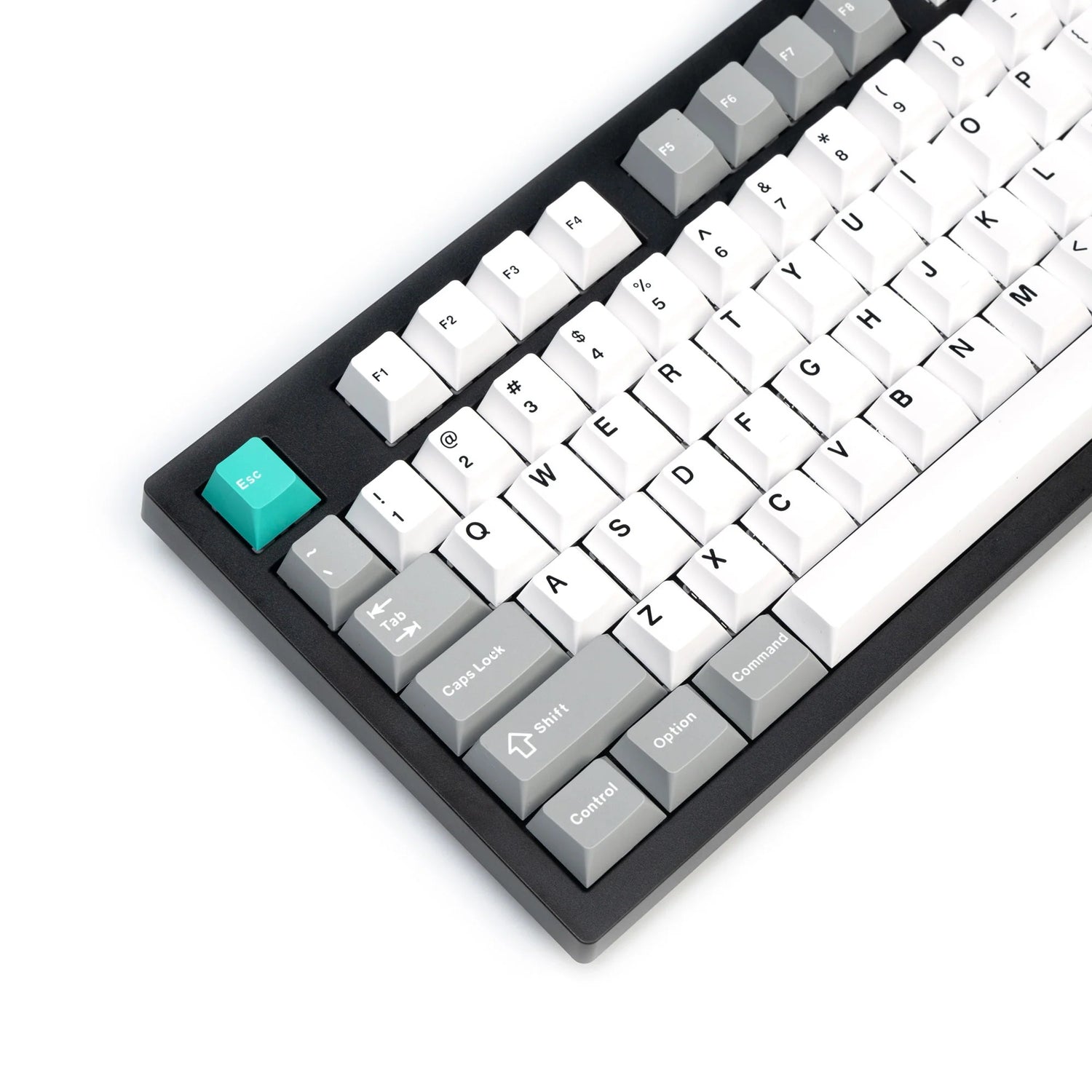 Keychron Grey / White / Mint 143 Key Cherry Profile Double Shot PBT Ke