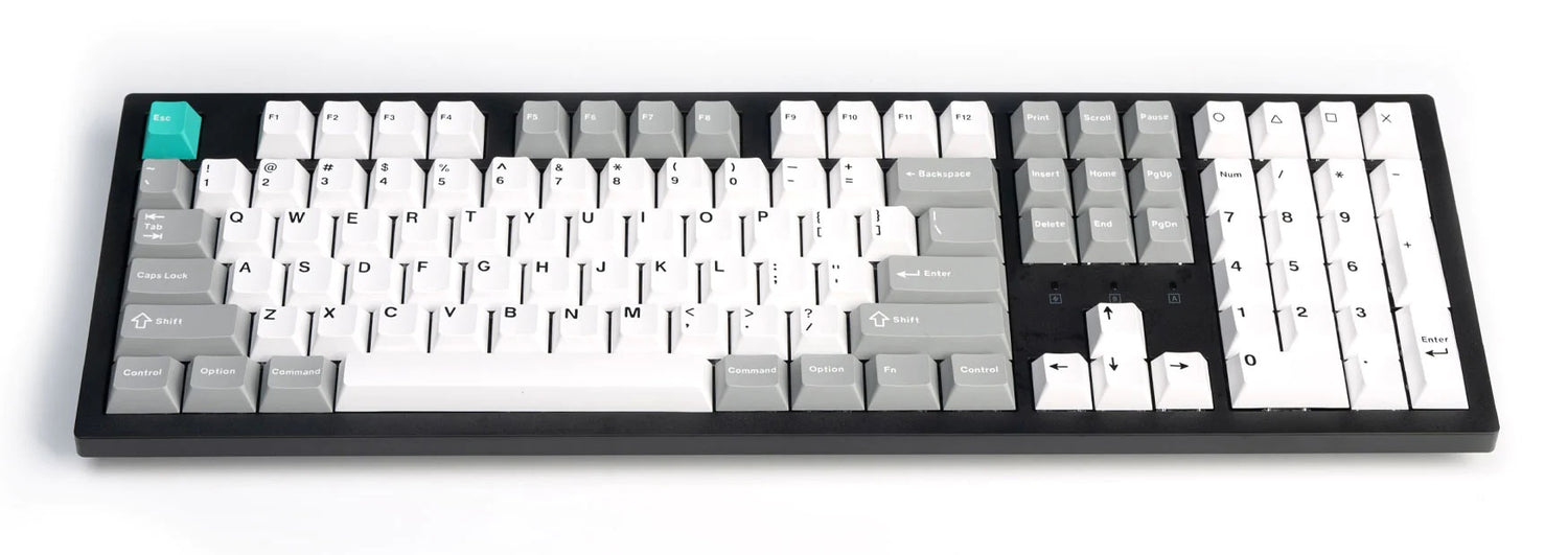 Keychron Grey / White / Mint 143 Key Cherry Profile Double Shot PBT Ke