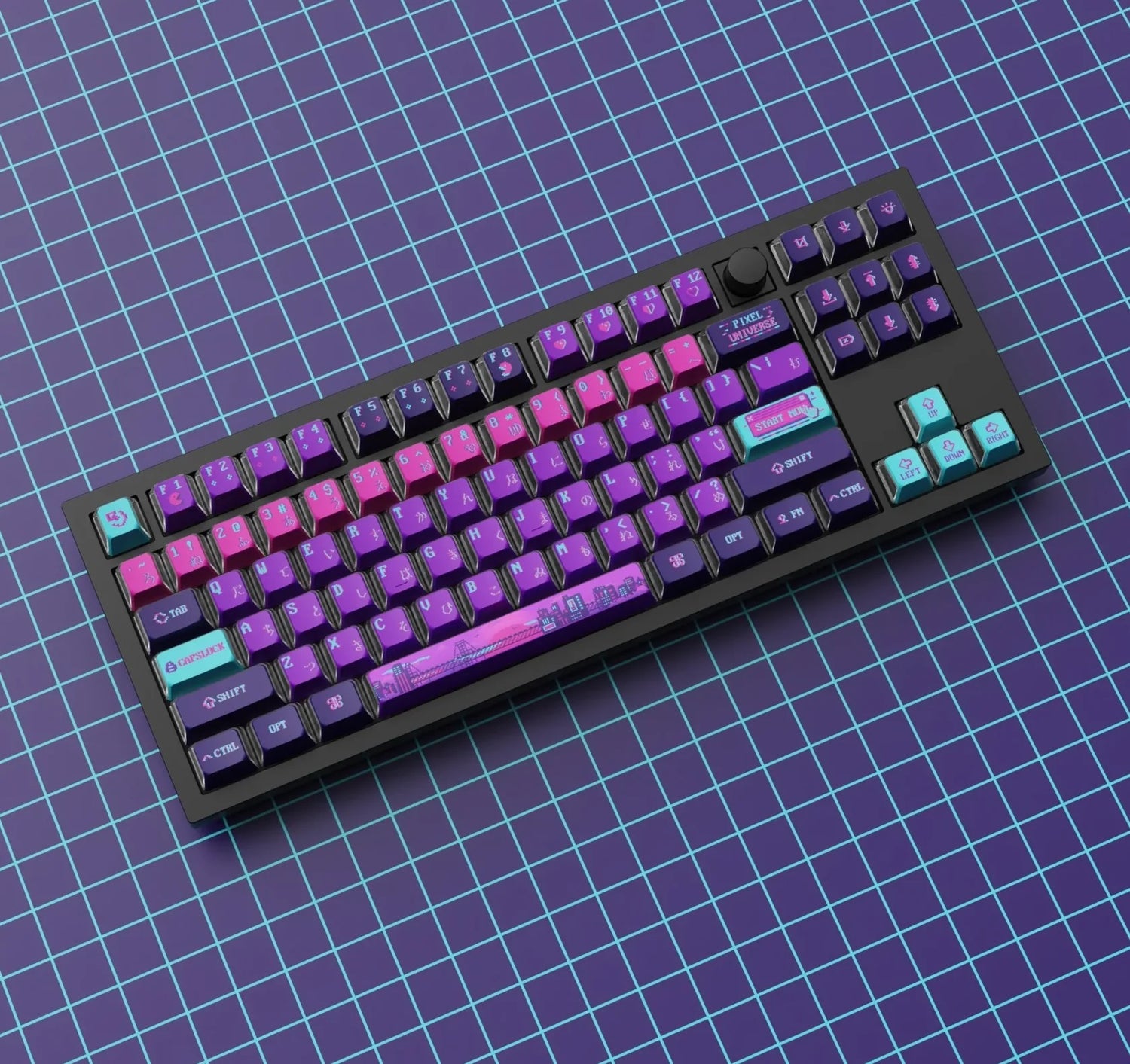 Keychron Pixel Universe 137 Key OEM Profile Dye Sub PBT Keycap Set