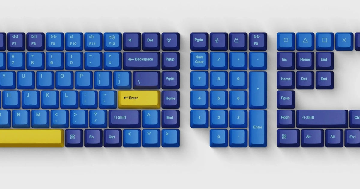 Keychron Beach 133 Key OEM Profile Dye Sub PBT Keycap Set