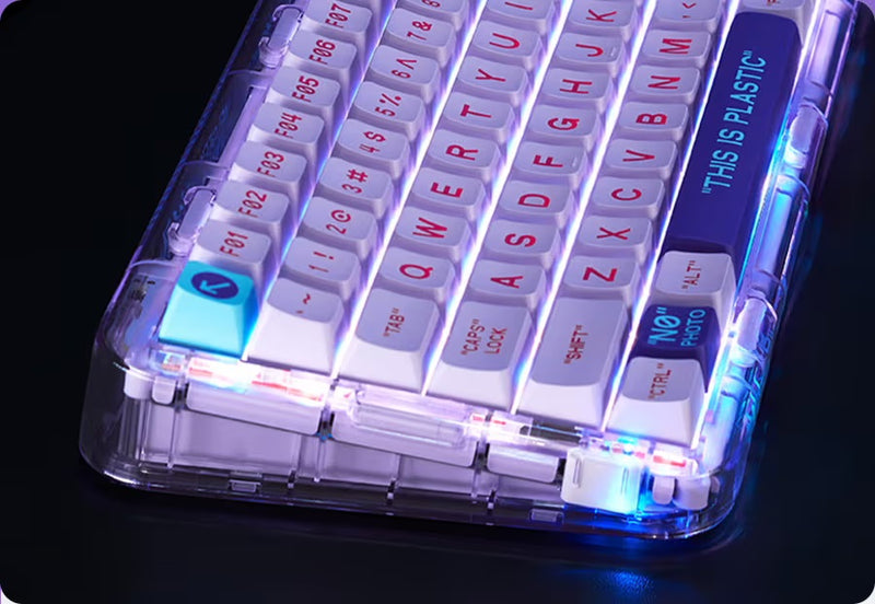 MelGeek Mojo84 Vaporwave 75% Hotswap Wireless RGB Mechanical Keyboard