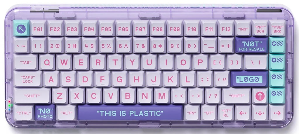 MelGeek Mojo84 Vaporwave 75% Hotswap Wireless RGB Mechanical Keyboard