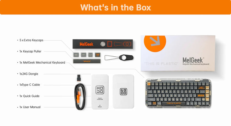 MelGeek Mojo84 Wasteland 75% Hotswap Wireless RGB Mechanical Keyboard