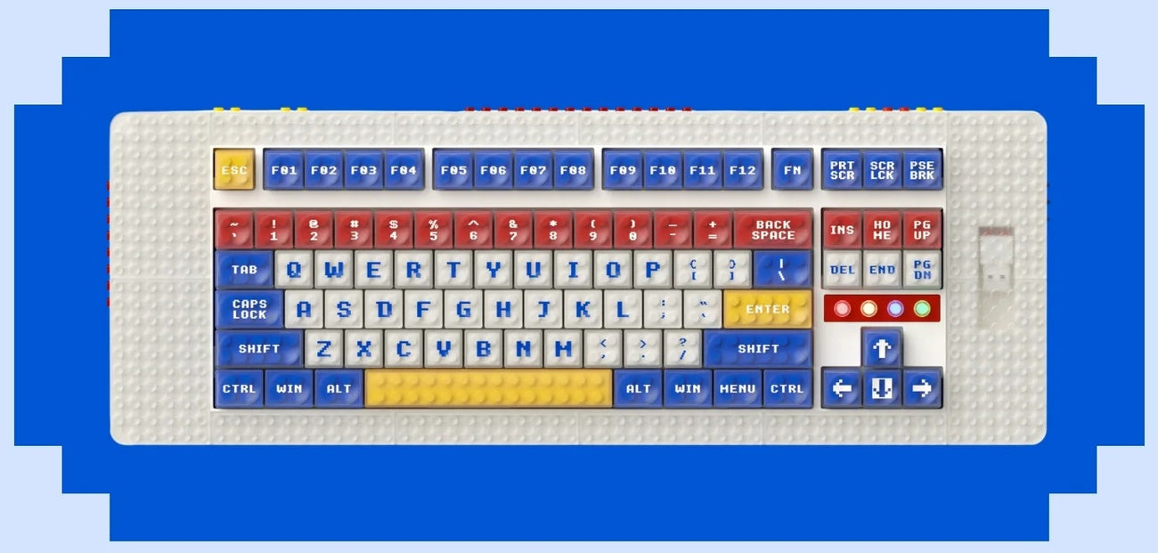 MelGeek Pixel Palette Brick Built TKL Hotswap Bluetooth 5.1 and 2.4 GH