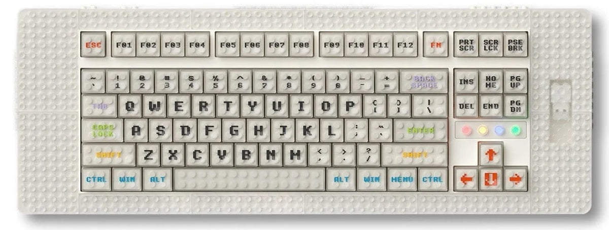 MelGeek Pixel Canvas Brick Built TKL Hotswap Wireless RGB Mechanical K