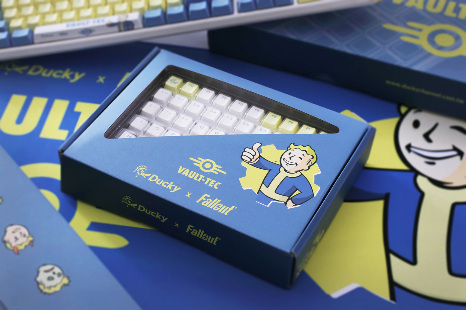 Ducky x Bethesda Fallout 132 Key Cherry Profile Dye Sub PBT Keycap Set