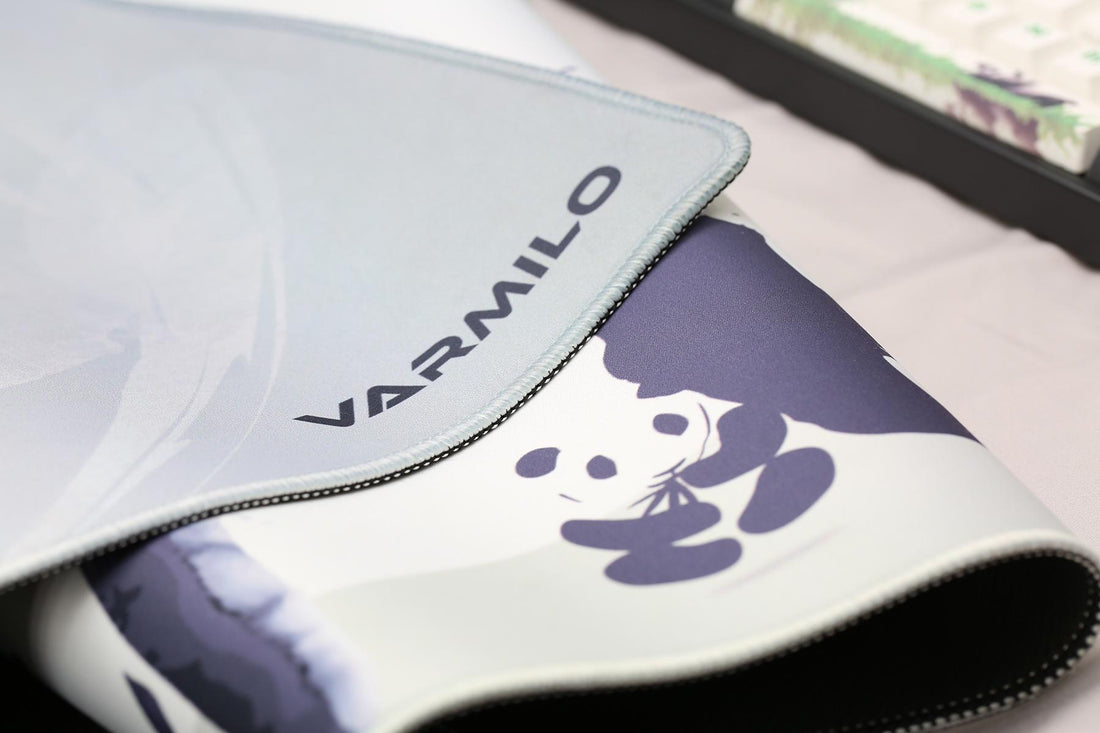 Varmilo Extra Large Panda Desk Mat with Stitched Edges