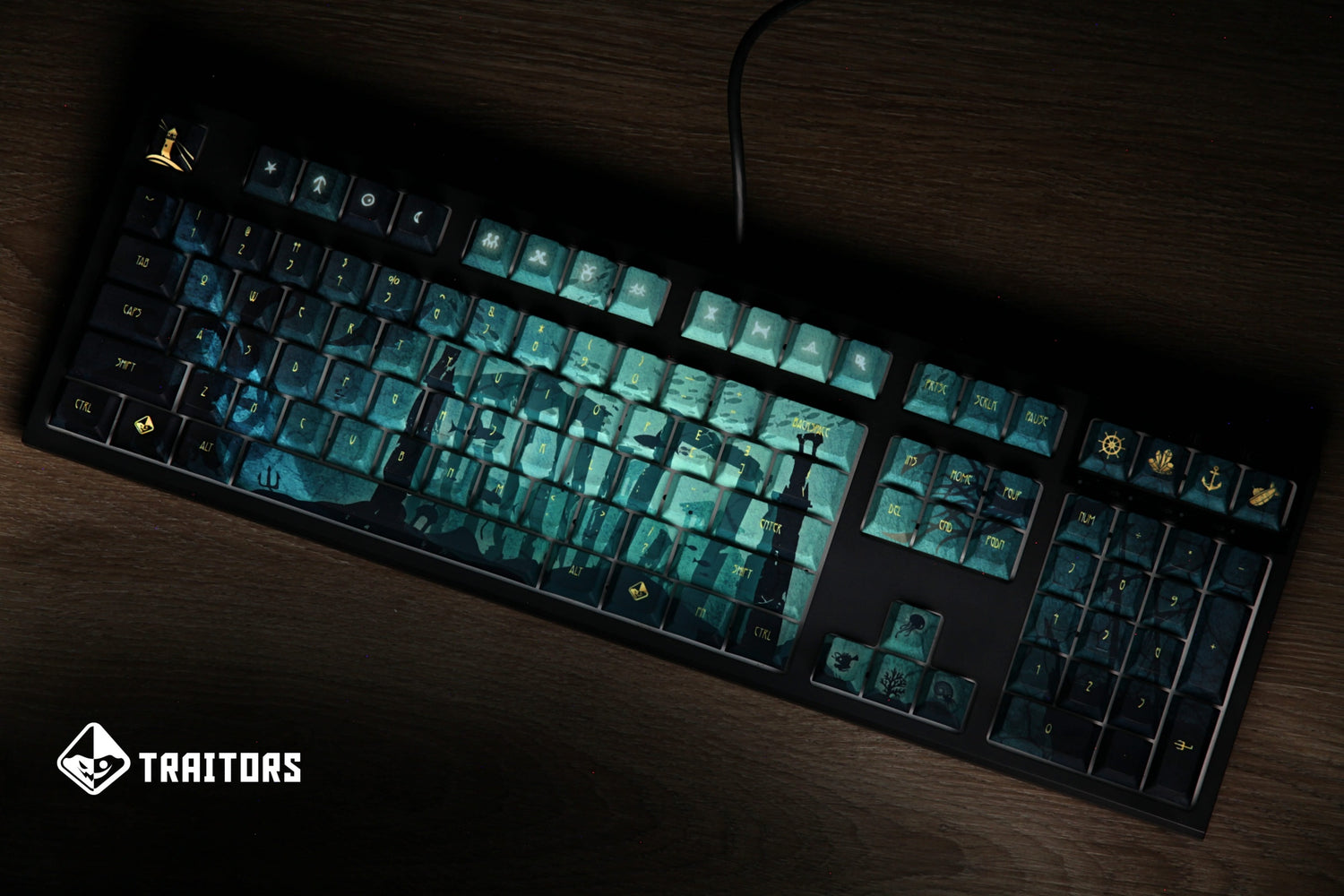 Traitors Atlantis 109 Key Cherry Profile Dye Sub PBT Keycap Set