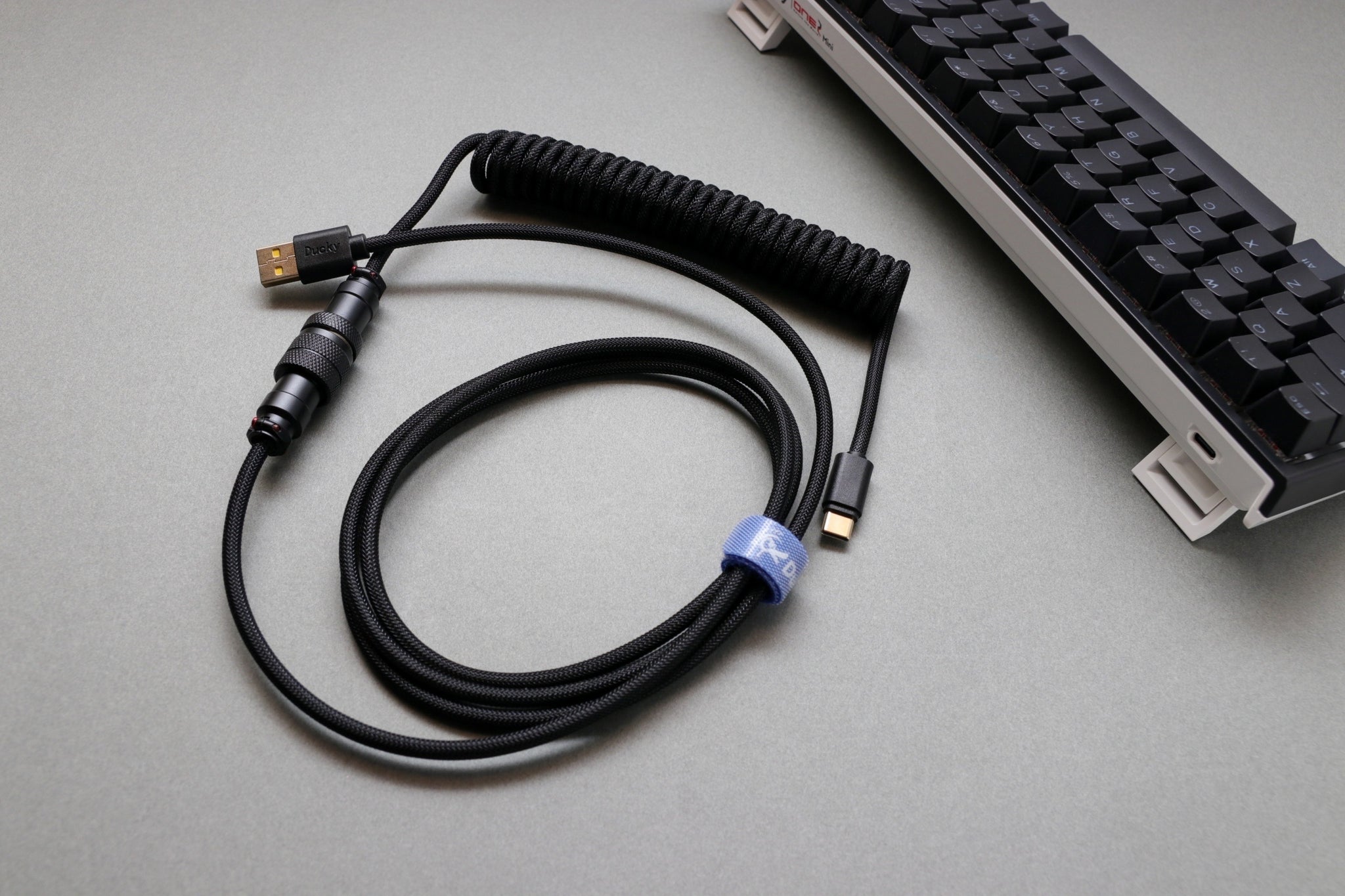 Ducky Abyss Black Coiled USB Cable V2