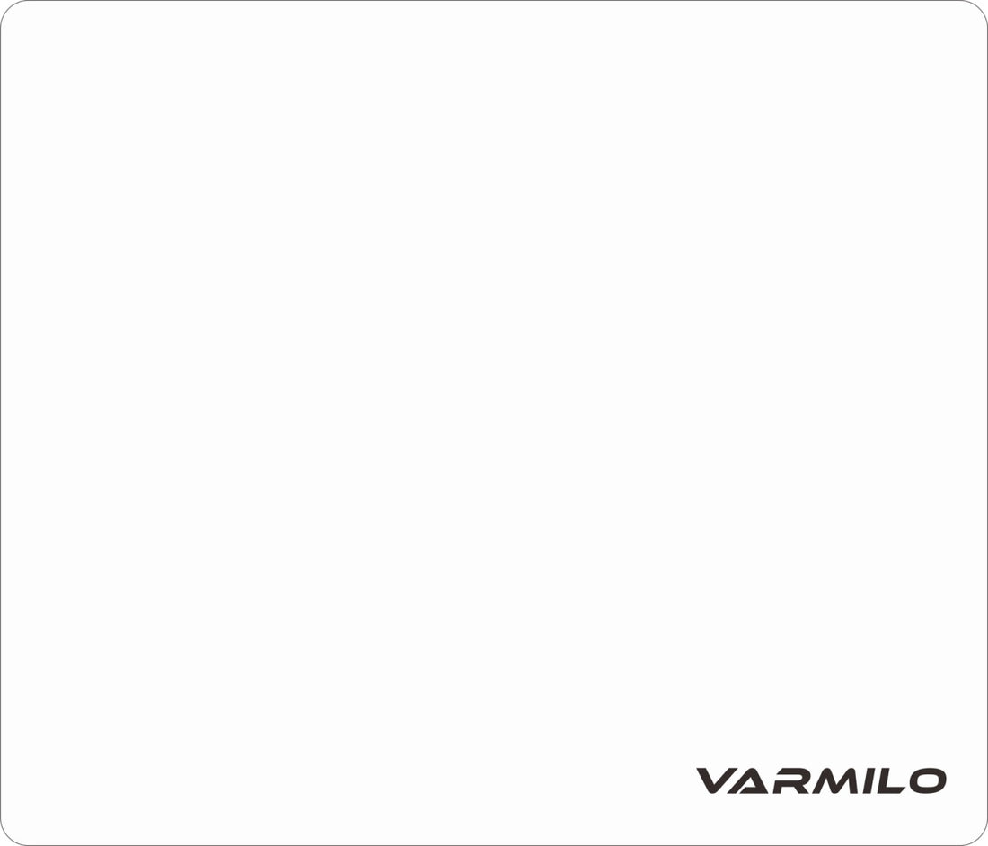 Varmilo White Tempered Glass Mouse Pad