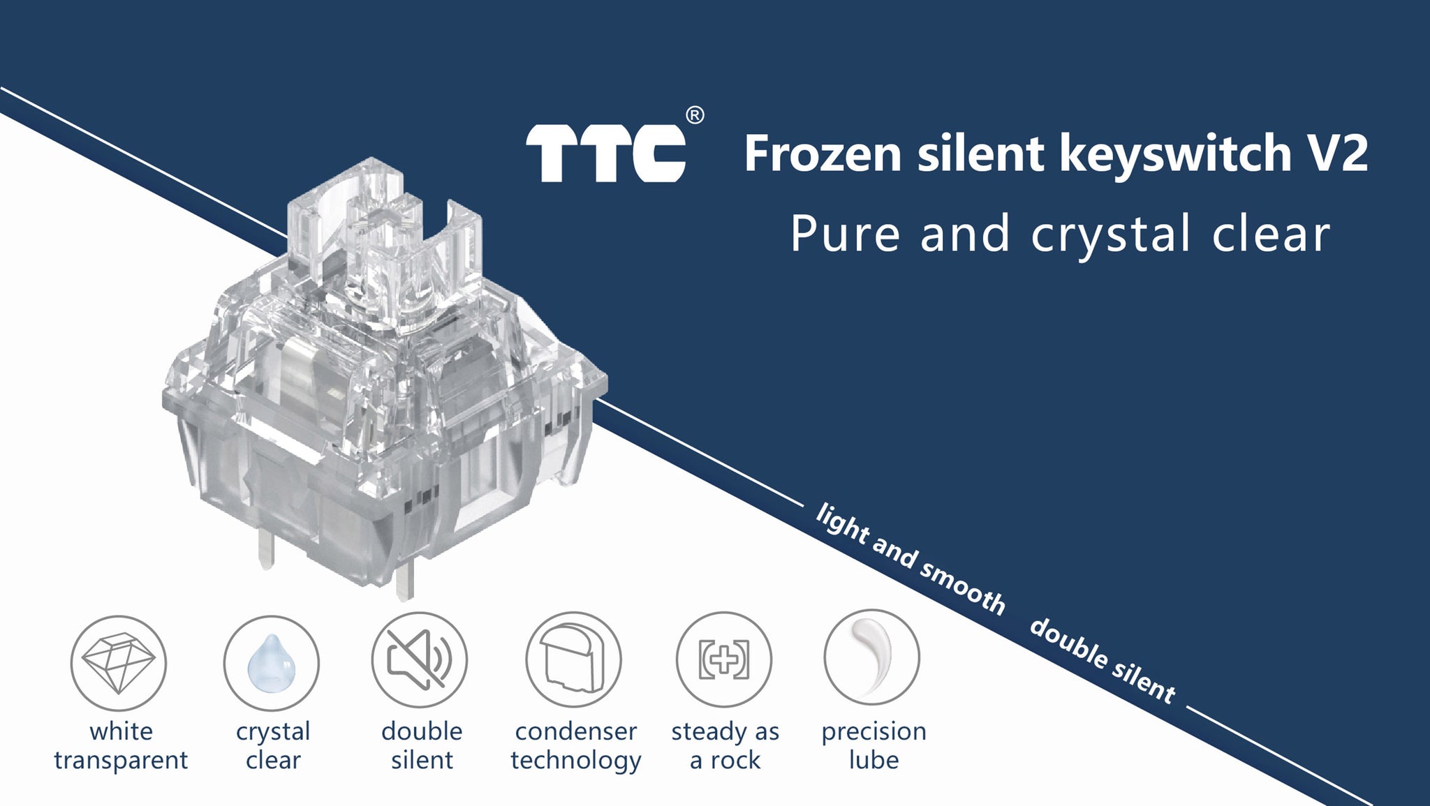 TTC Frozen Silent V2 39g Linear Plate Mount Switch