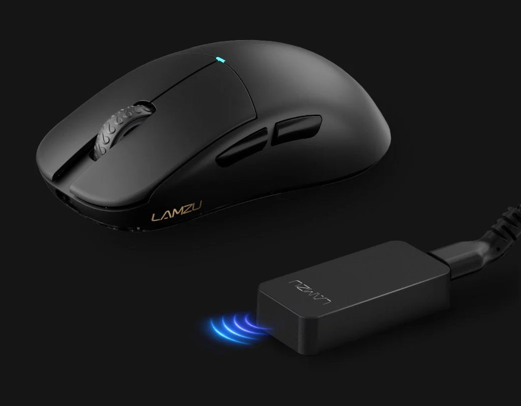 LAMZU Atlantis Mini Charcoal Black Wireless 1K / 4K Mouse