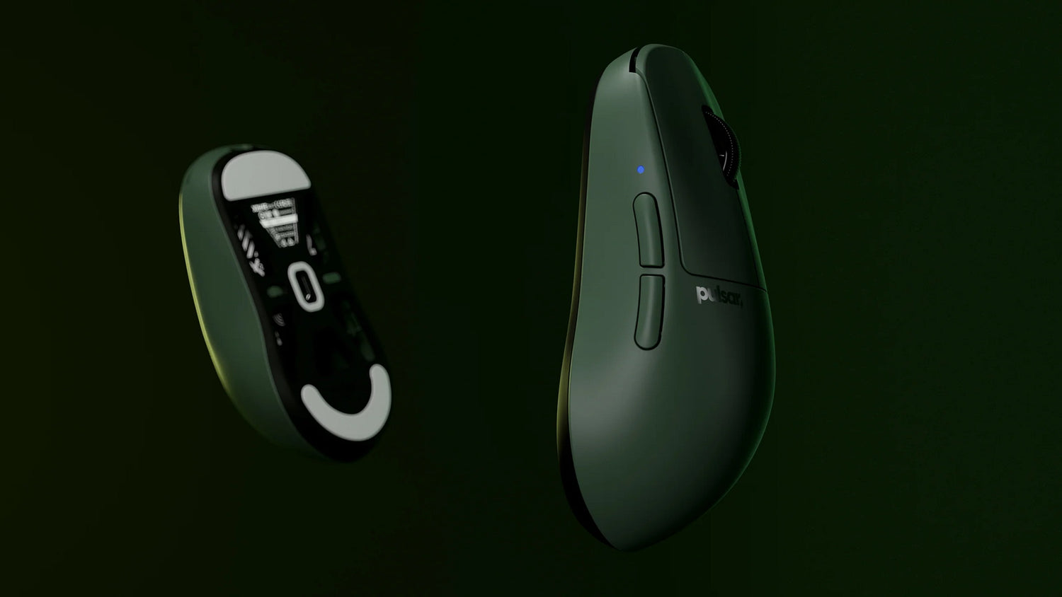 Pulsar X2H Founder's Edition Green 1K / 4K Wireless Mouse