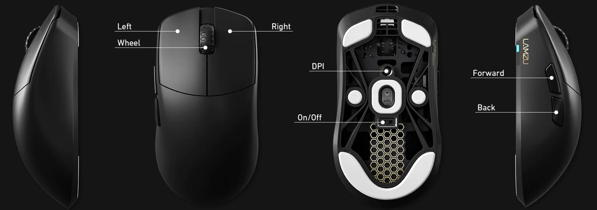 LAMZU Maya 1K / 4K Wireless Mouse
