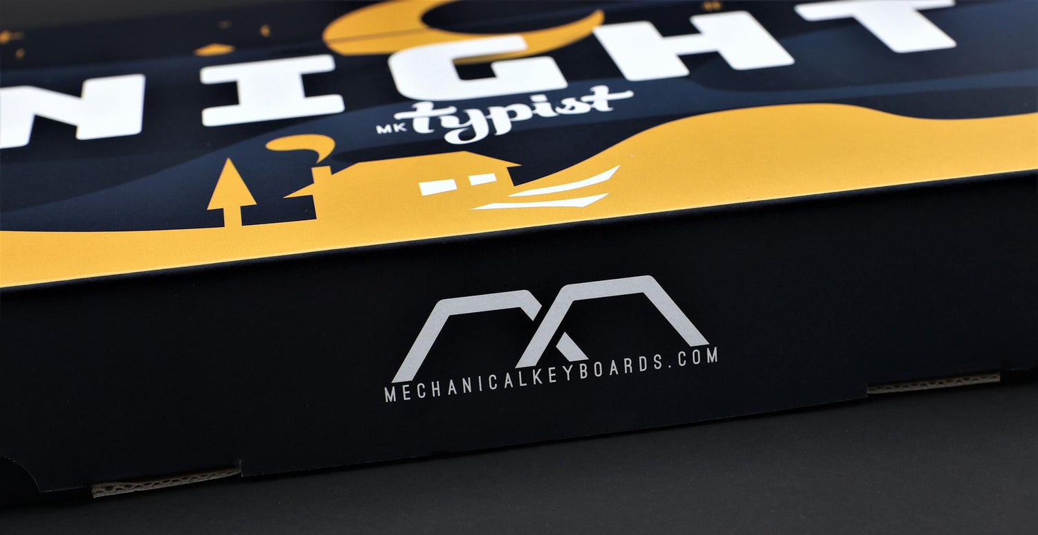 MK Night Typist Warm White LED Double Shot PBT Mechanical Keyboard