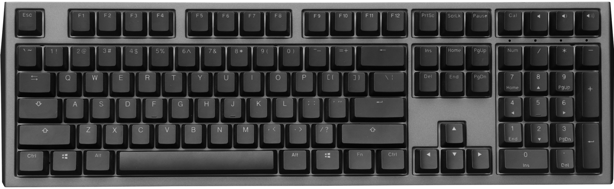 Ducky Shine 7 Gunmetal RGB LED Double Shot PBT Mechanical Keyboard