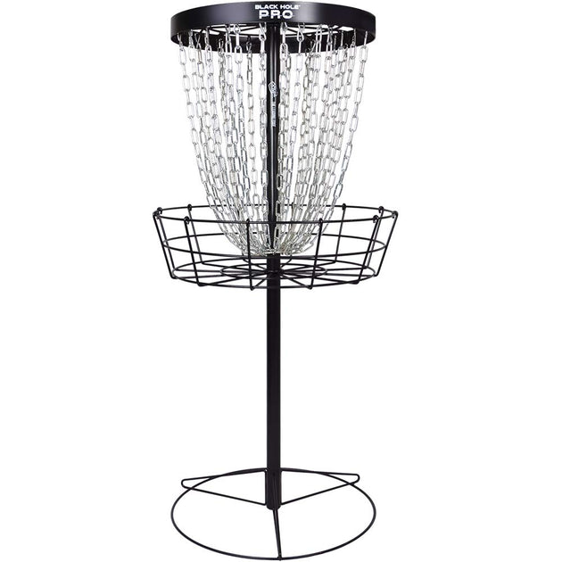 MVP Disc Sports Black Hole Pro 24-Chain Disc Golf Basket Target