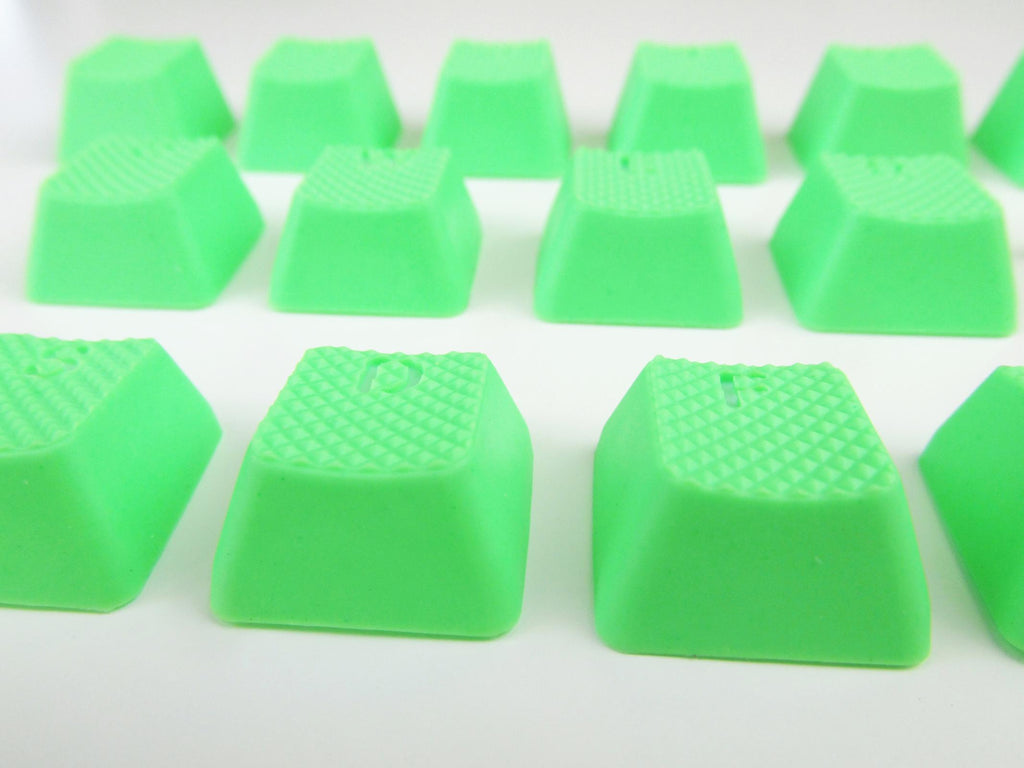 Tai-Hao Neon Green Backlit 18 Key OEM Profile Double Shot TPR Rubber K