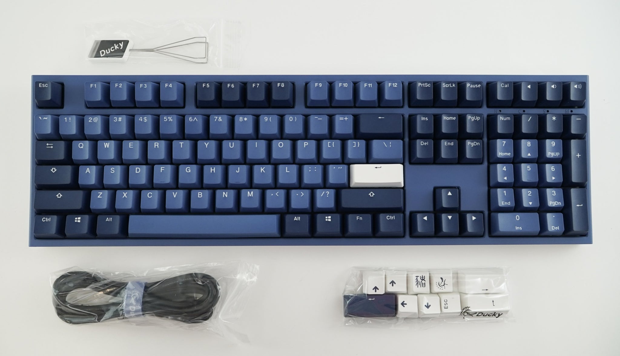 Ducky x MK One 2 Good in Blue Double Shot PBT Mechanical Keyboard