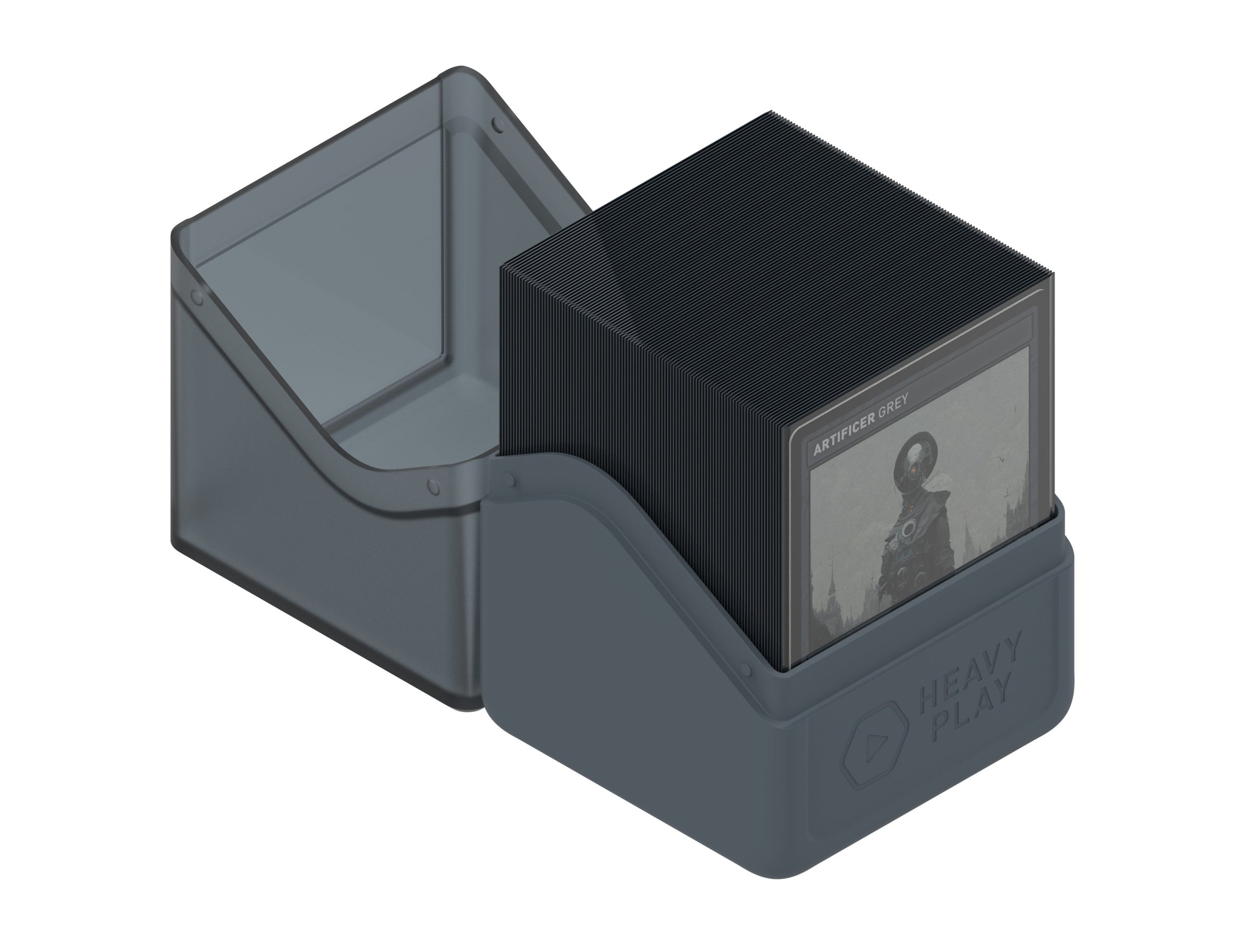Heavy Play RFG Deck Box 100 Double Sleeved Artificer Grey