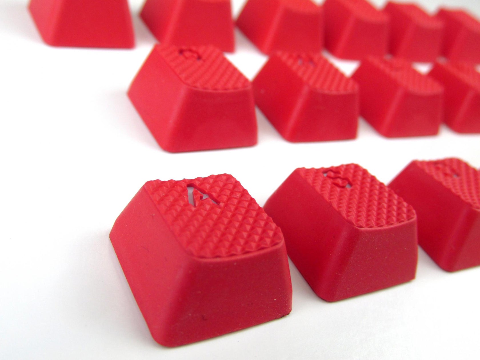 Tai-Hao Red Backlit 18 Key OEM Profile Double Shot TPR Rubber Keycap S
