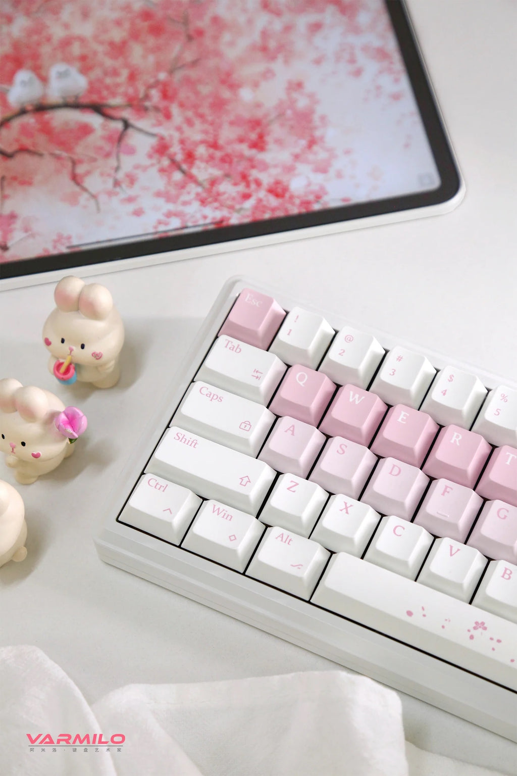 Varmilo Sword68 Sakura Aluminum 65% Hotswap Wireless RGB Mechanical Ke
