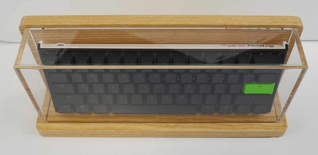 MK Nina 60% Ash Wood Acrylic Keyboard Display