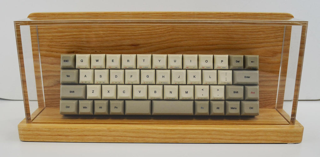 MK Nina 60% Ash Wood Acrylic Keyboard Display