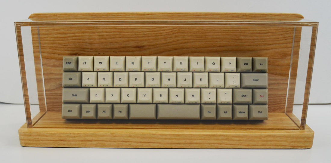 MK Nina 60% Ash Wood Acrylic Keyboard Display