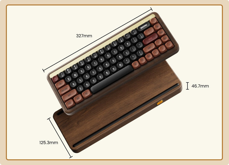 Akko MU01 Autumn Wood 65% Hotswap Wireless RGB Keyboard