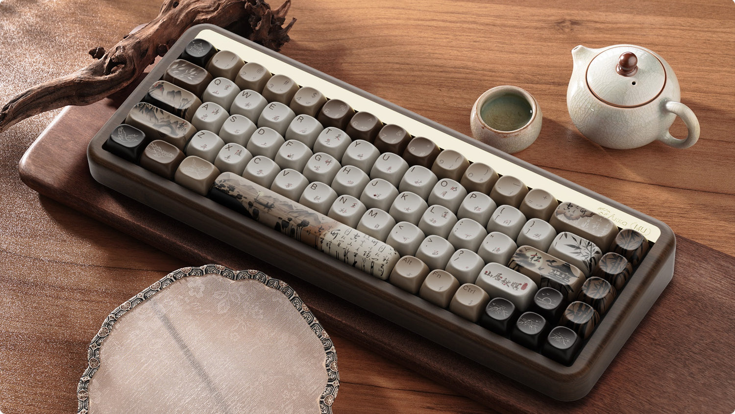 Akko MU01 Mountain Seclusion 65% Hotswap Wireless RGB Wood Keyboard