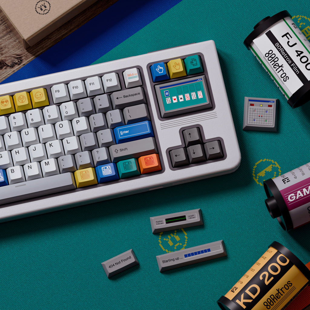 80Retros Win 1998 245 Key Cherry Profile PBT Keycap Set