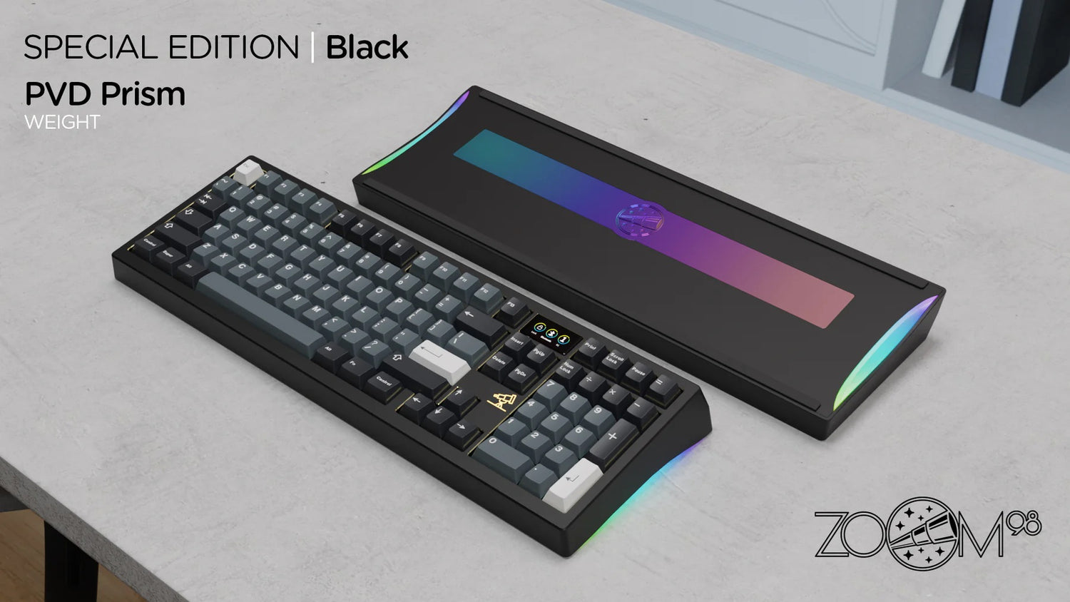 Meletrix Zoom98 Special Edition Barebones Wireless RGB Keyboard DIY Ki
