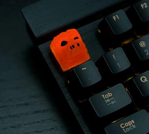 Hot Keys Project HKP Deadhead Pumpkin Artisan Keycap