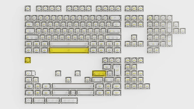 Chilkey Glazed Yellow 170 Key DDA Profile Dye Sub PC Keycap Set