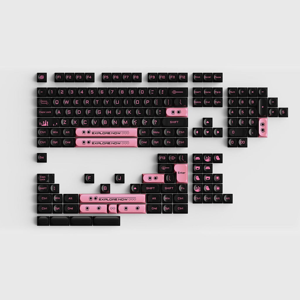 Chilkey Dark Blush 170 Key DDA Profile Dye Sub PC Keycap Set
