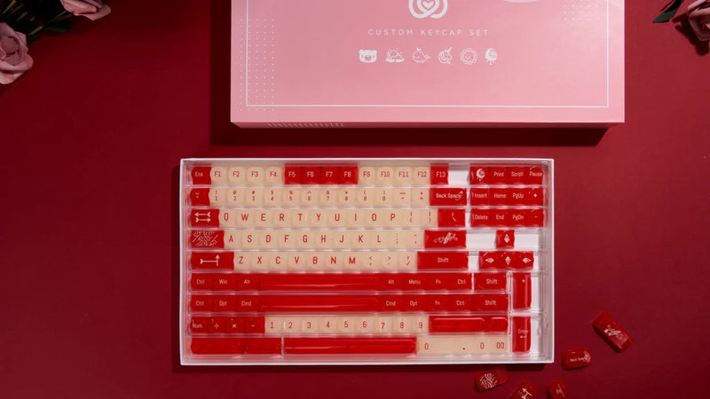Chilkey Wild Rose 170 Key DDA Profile Dye Sub PC Keycap Set
