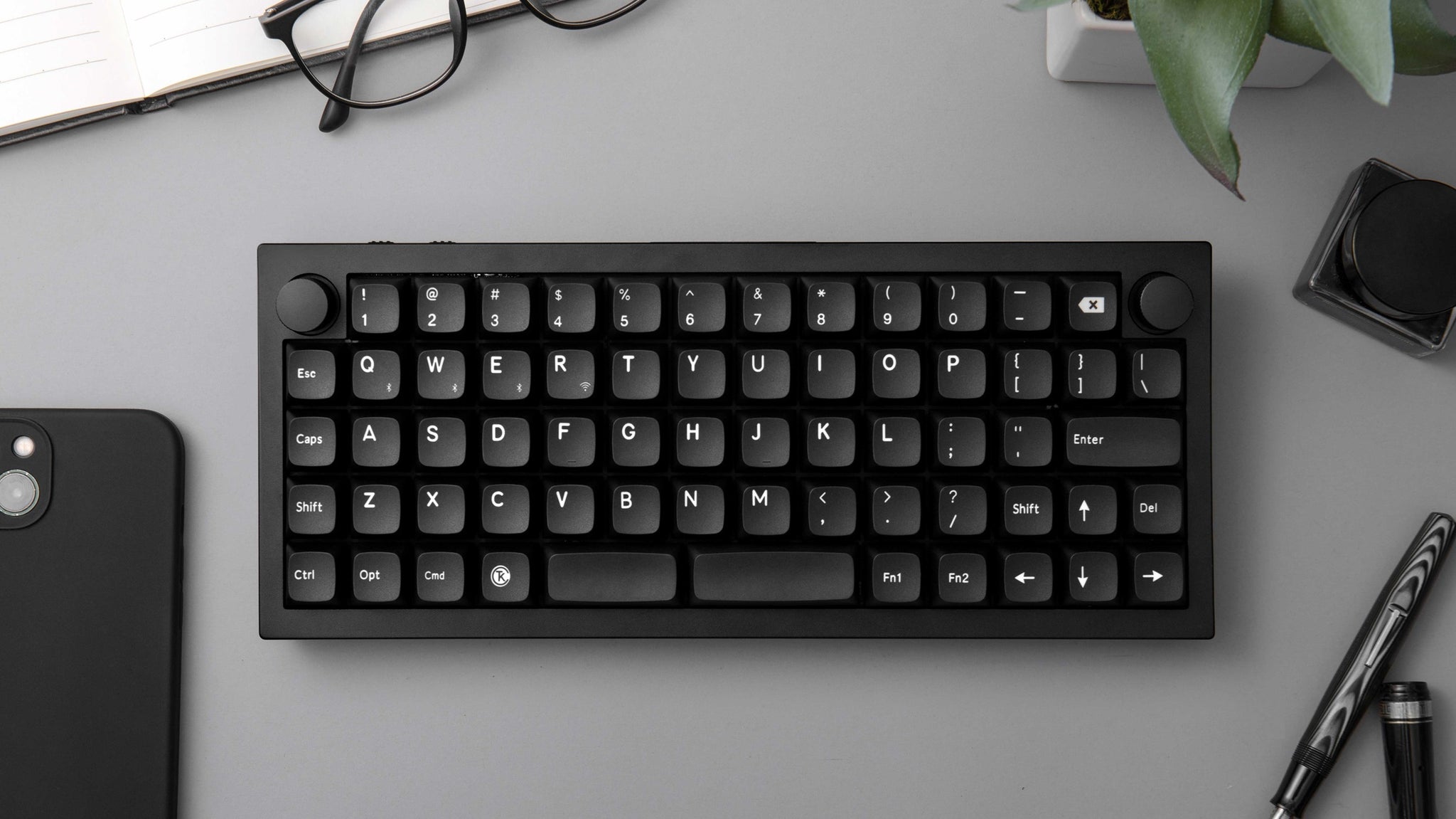 Keychron Q15 Max Aluminum 65% Ortholinear Hotswap Wireless Keyboard
