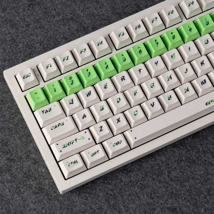 Keychron Green Pulsation 140 Key Cherry Profile Dye Sub PBT Keycap Set