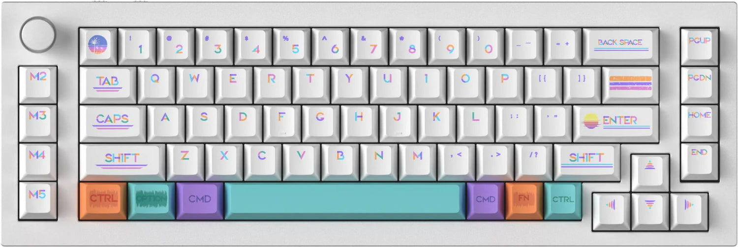 Keychron Pixel Sunset 139 Key Cherry Profile Dye Sub PBT Keycap Set