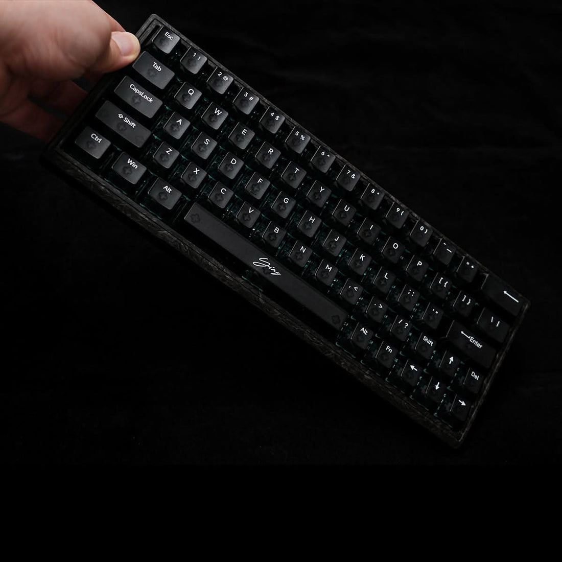 WLMOUSE Ying63 HE 8K Forged Carbon Fiber RGB Keyboard