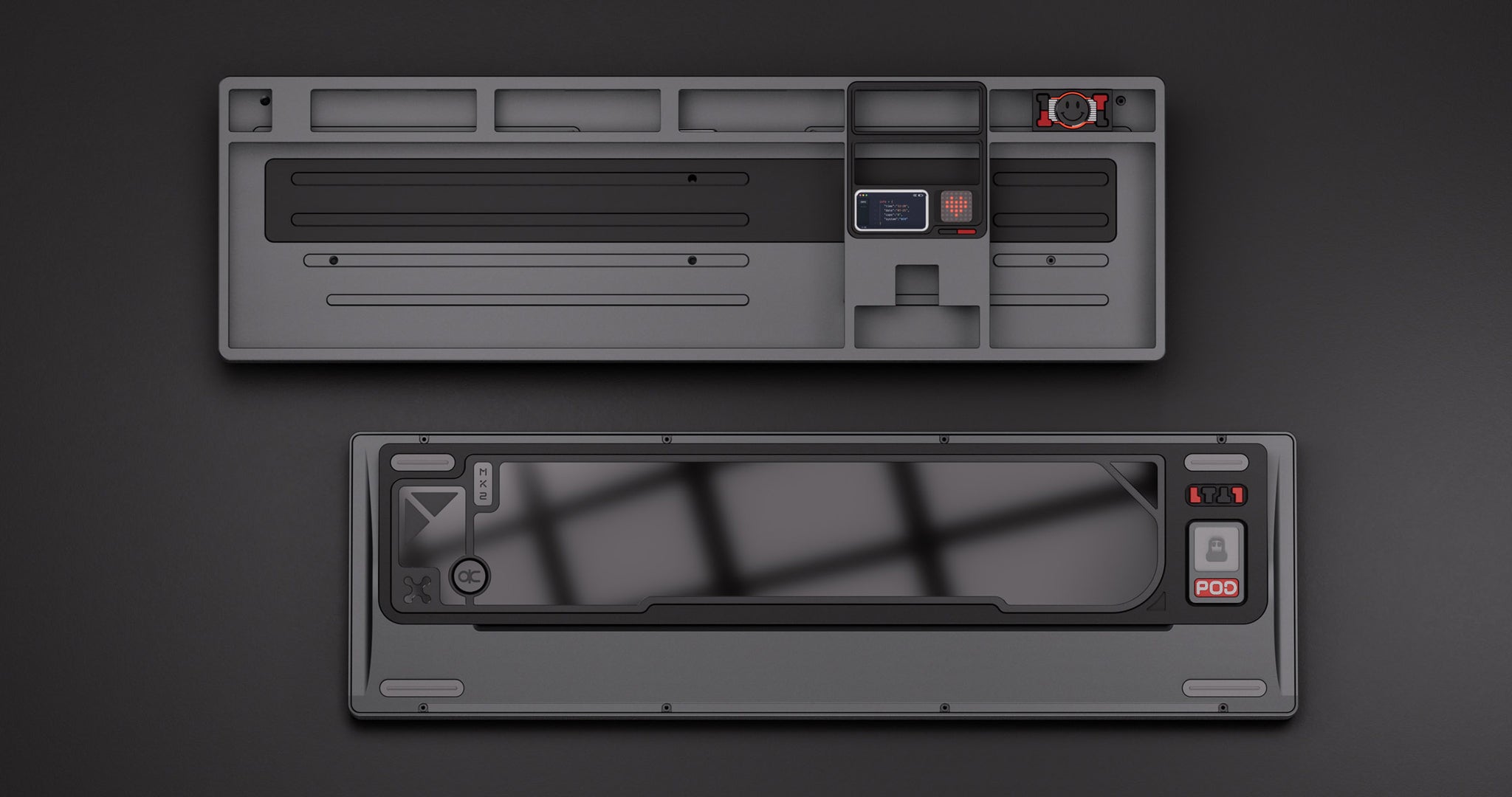 Qwertykeys QK101 WK Aluminum Barebones Wireless DIY Keyboard Kit