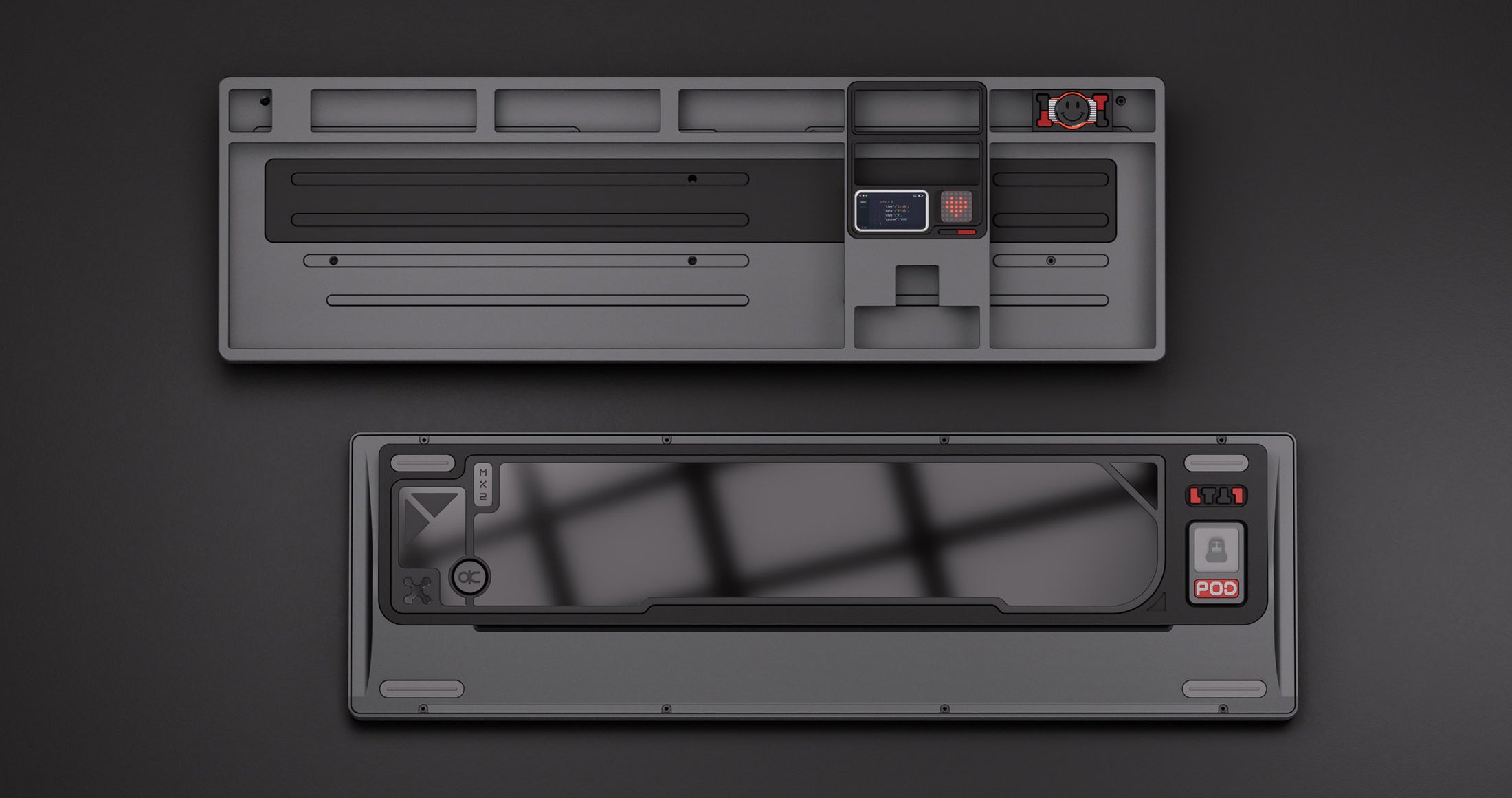 Qwertykeys QK101 WK Aluminum Barebones Wireless DIY Keyboard Kit