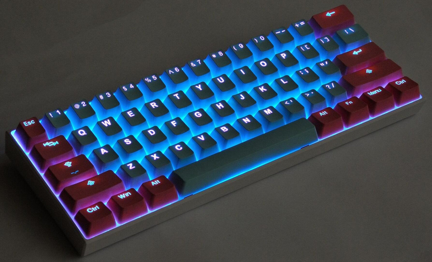 Tai-Hao Miami Lights Backlit 117 Key OEM Profile Double Shot PBT Keyca