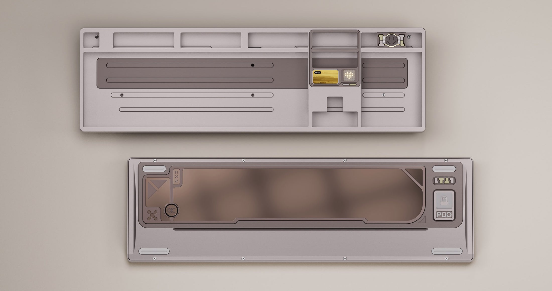 Qwertykeys QK101 WK Aluminum Barebones Wireless DIY Keyboard Kit