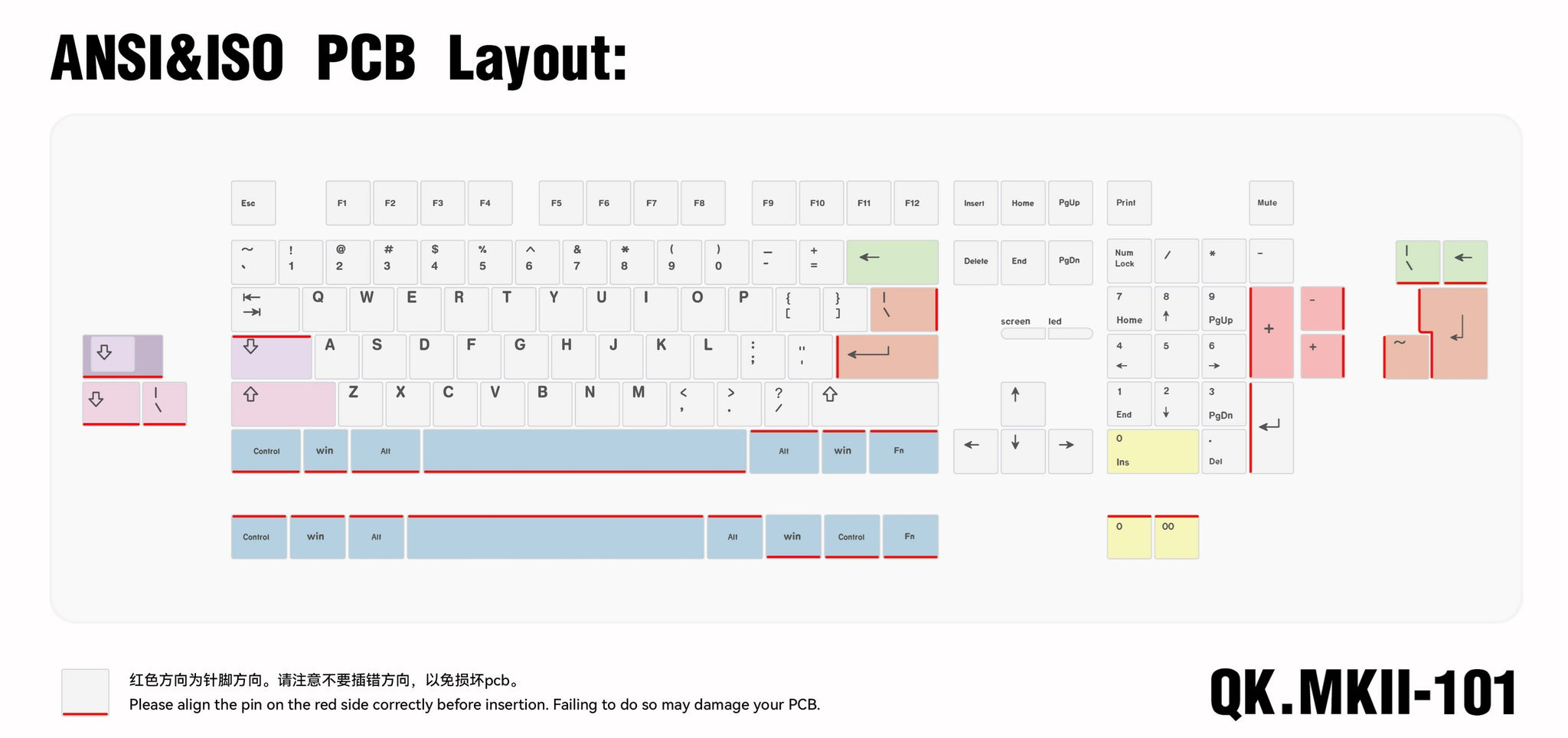 Qwertykeys QK101 WK Aluminum Barebones Wireless DIY Keyboard Kit