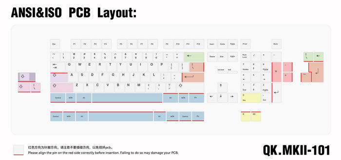 Qwertykeys QK101 WK Aluminum Barebones Wireless DIY Keyboard Kit