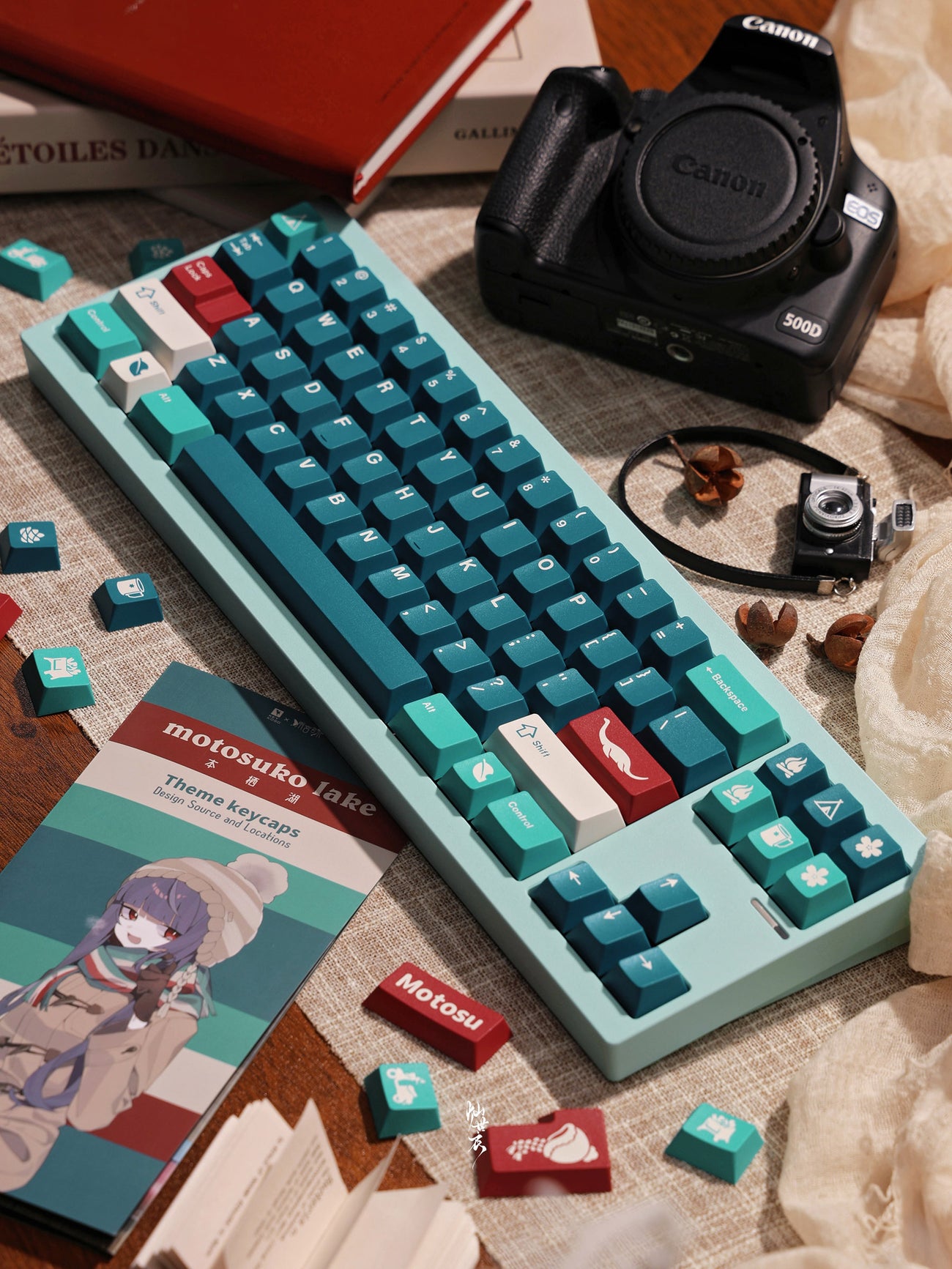 Key Kobo Motosu Lake Cherry Profile Double Shot ABS Keycap Set
