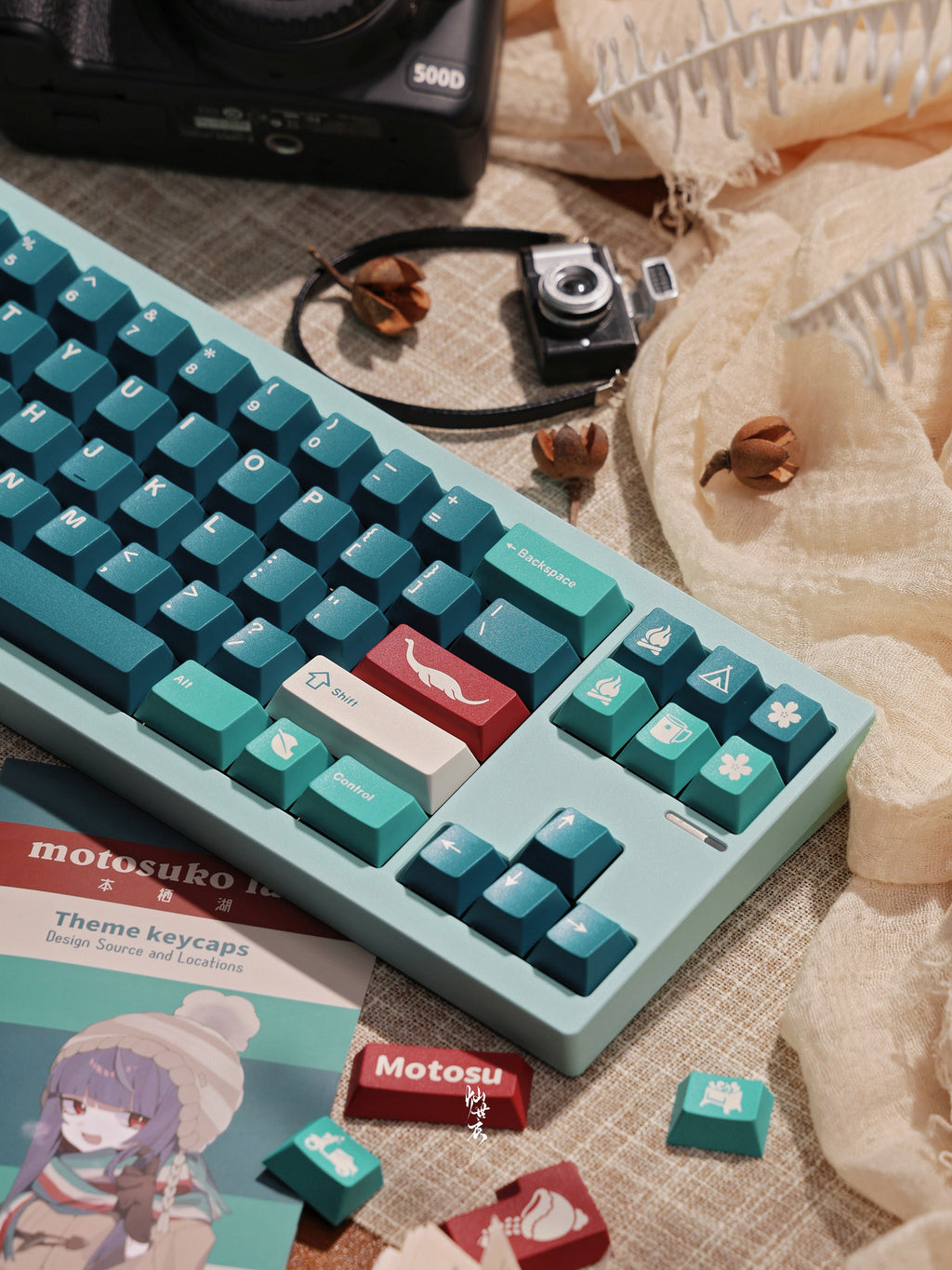 Key Kobo Motosu Lake Cherry Profile Double Shot ABS Keycap Set