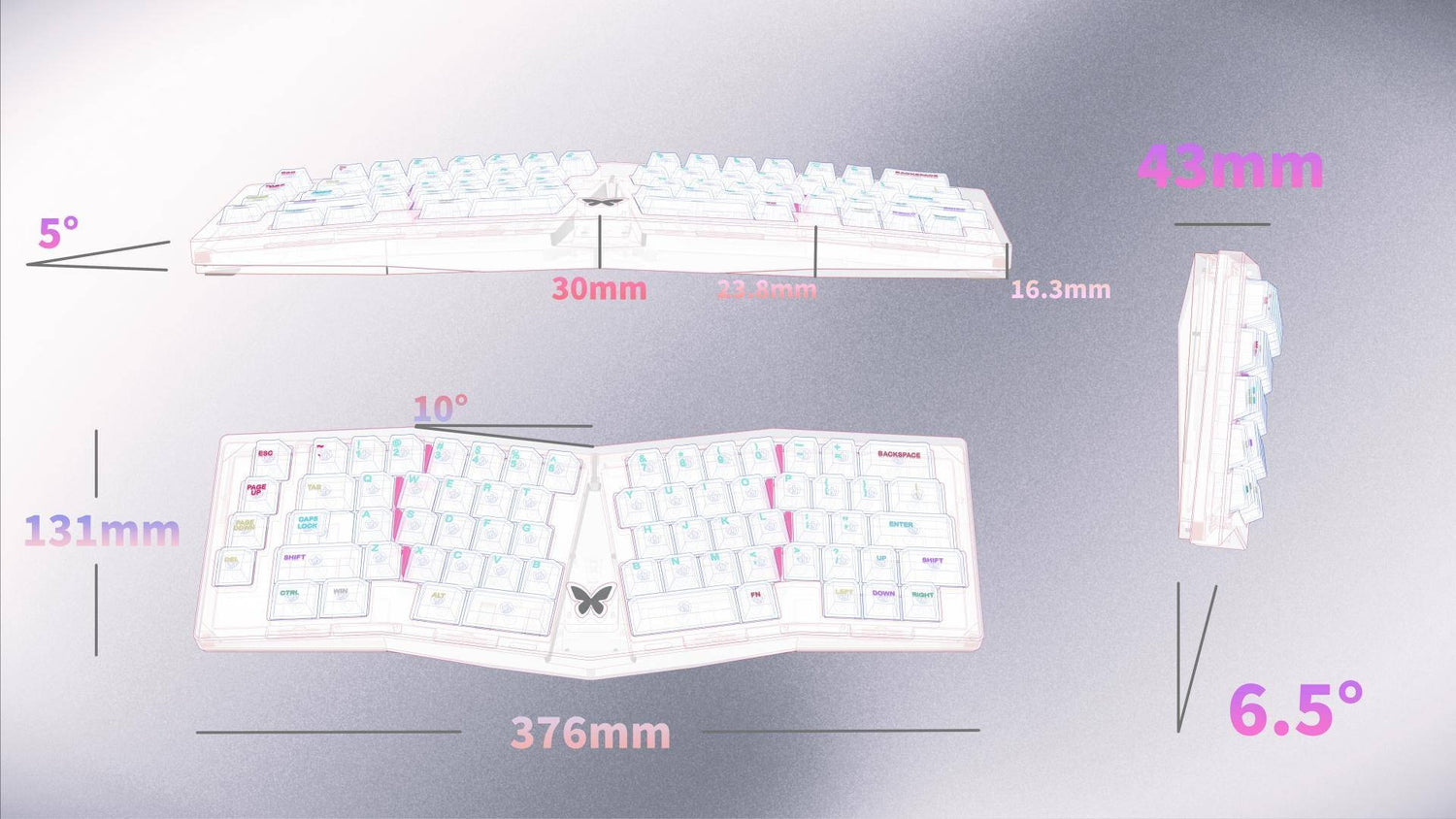 Whatever Studio Vany Alice Aluminum Barebones Keyboard Kit Group Buy